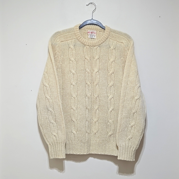 Alan Paine | Sweaters | Alan Paine Vintage Wool Fishermans Crew Neck ...